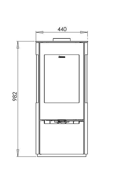 Poêle à bois Scandinave aux courbures élégantes | Aduro 22